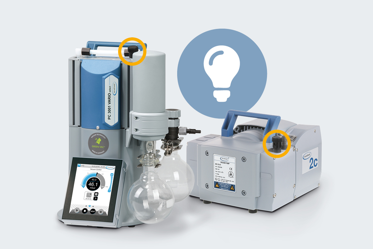 Clean, durable pump – Thanks to gas ballast | VACUUBRAND